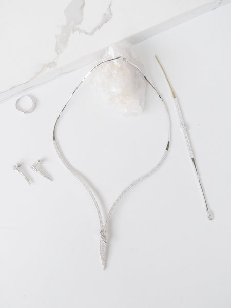 18k White Gold Set – Cleopatra Jewelers