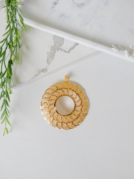 21k Coin Frame Pendants – Cleopatra Jewelers