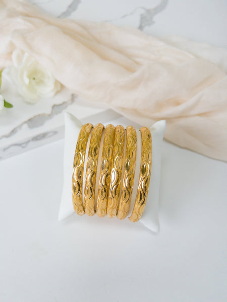 21k Gold Bangles Set – Cleopatra Jewelers