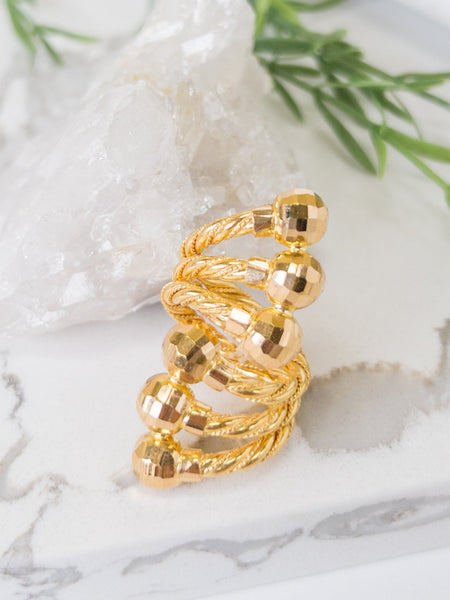 21k Gold Ring – Cleopatra Jewelers